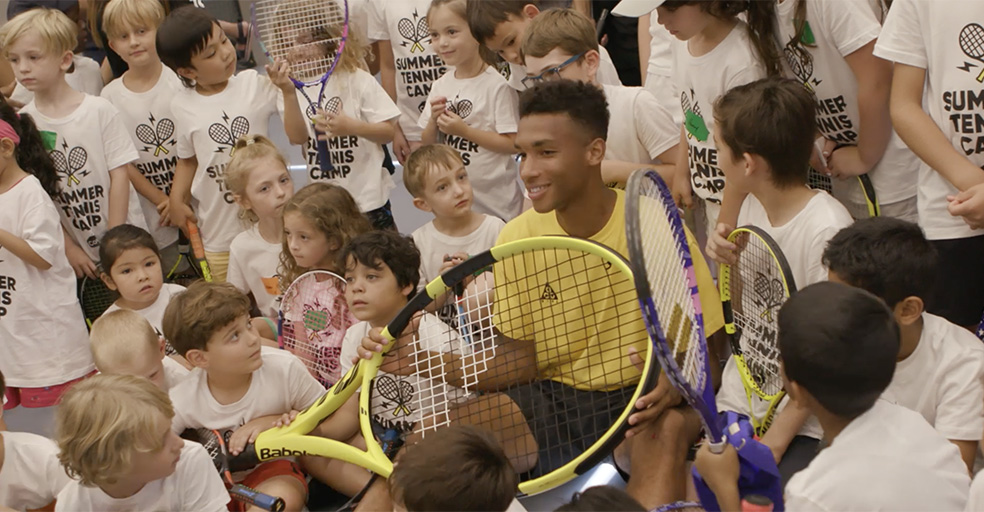 Felix Auger-Aliassime & Court 16 Inspire Next Generation - Outside the Ball Felix Auger-Aliassime & Court 16 Inspire Next Generation - Outside the Ball